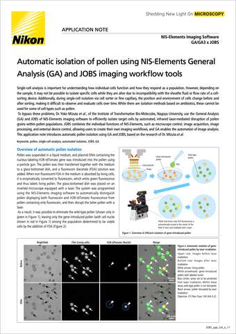 Application Notes | NIS-Elements | Software | Microscope Products ...