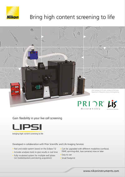 LIPSI | Cell Screening | Nikon Microscope Products | Nikon Europe B.V.